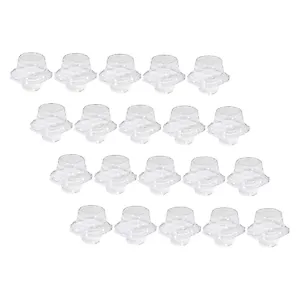 UPKOCH 20pcs Cupcake Package Boxes Cupcake Box Disposable to Go Containers Mini Paper Cups Plastic Container with Lid Cake Carrier Mini Cupcake Container Plastic Mooncake Case Single