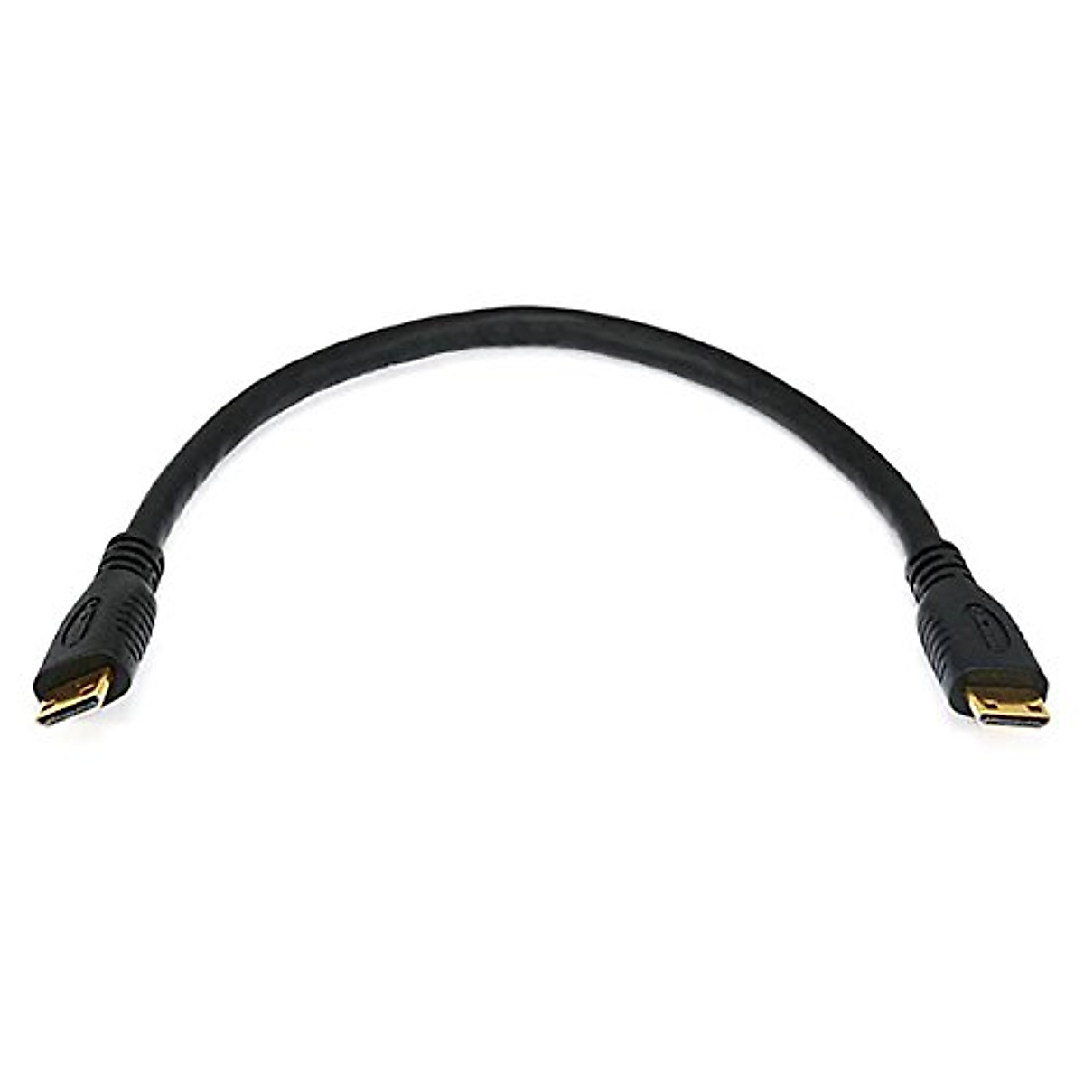 Monoprice 9inch 30AWG High Speed HDMI Mini Connector male to HDMI Mini Connector male - Black