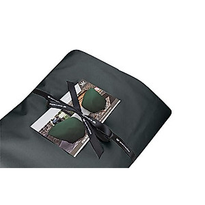 Eevelle Meridian Patio Oval Table Set Cover with Marine Grade Fabric - Outdoor Table Cover - Furniture Set Covers for Dining Table - Easy to Install - (25.5"H x 90"L x 66"W, Charcoal Gray)