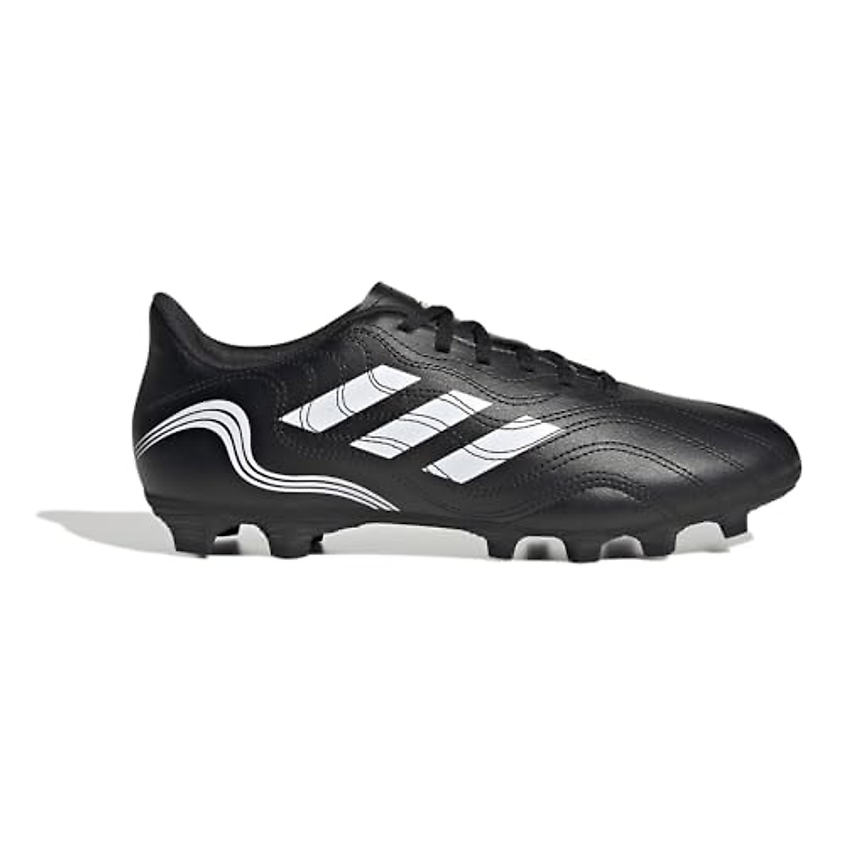 adidas Unisex Copa Sense.4 Flexible Ground Soccer Shoe, Core Black/White/Vivid Red, 5 US Men