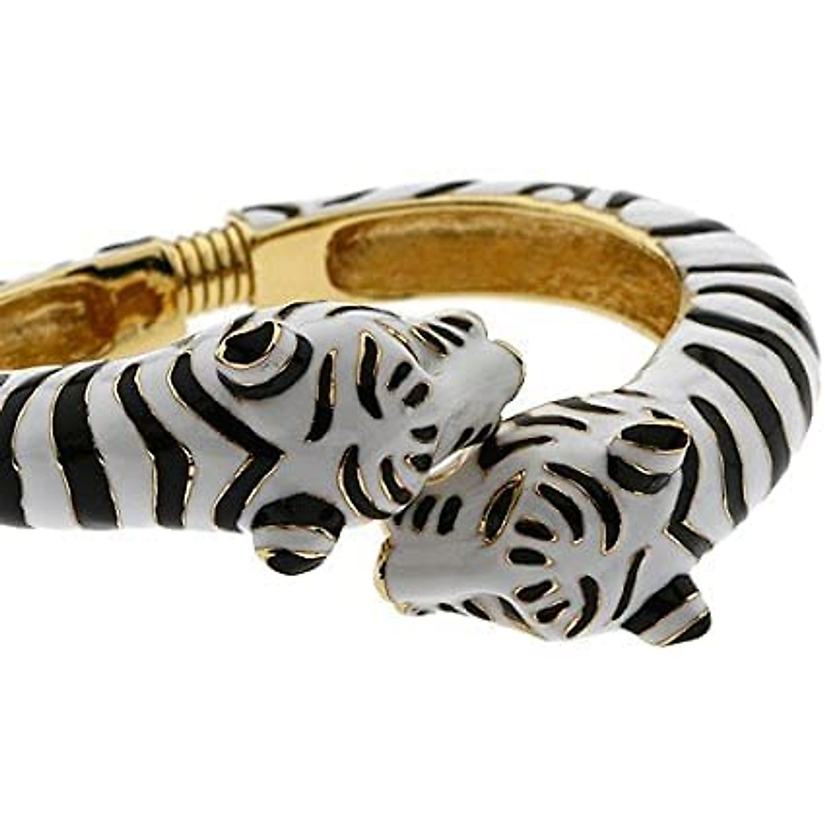 Kenneth Jay Lane Animal Head and Animal Print Bangles - Tiger, Giraffe, Elephant