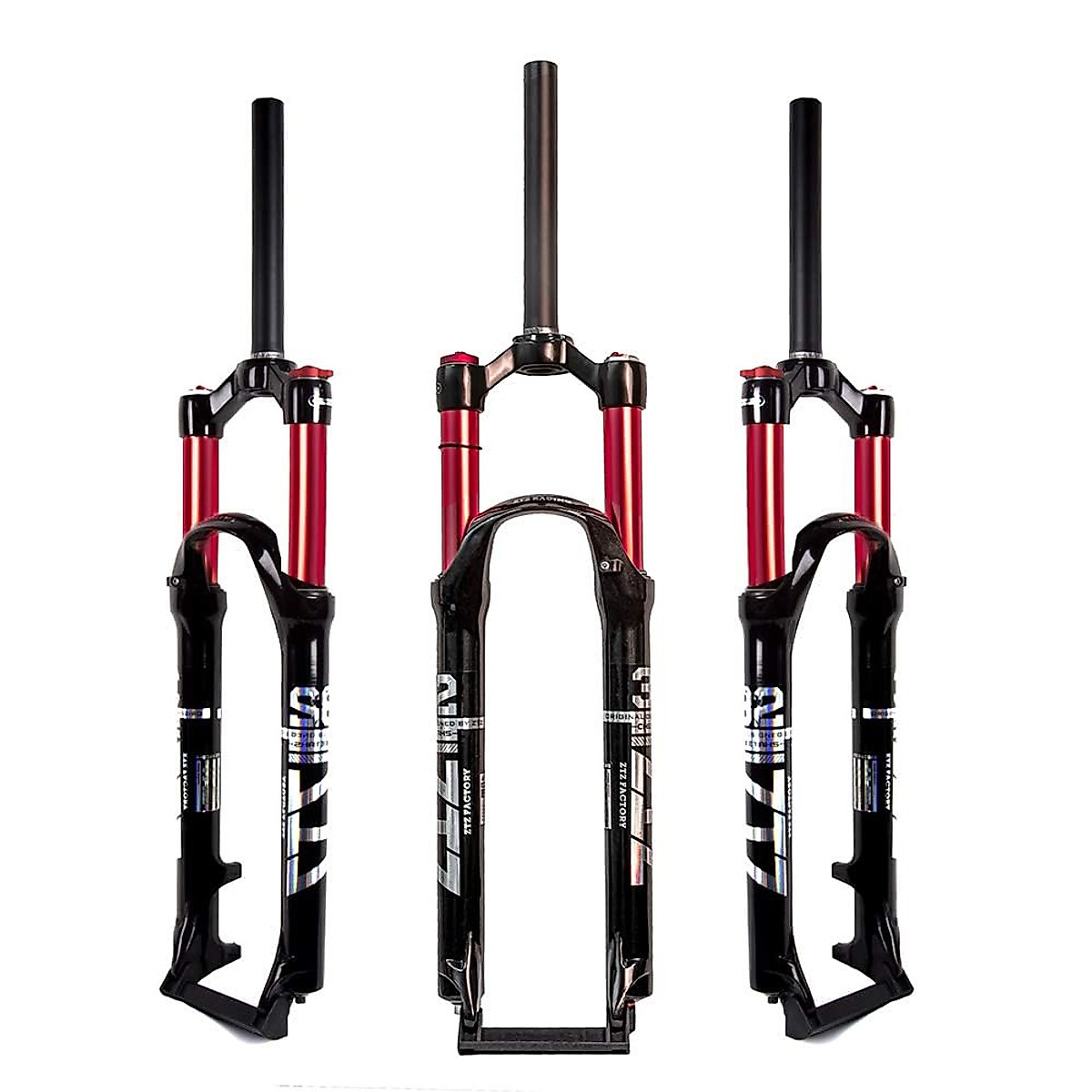 ZTZ 26/27.5/29 Inch Mountain Bike Front Fork,Dual Air Chamber Bike Suspension Fork, MTB Shock Absorber Air Fork