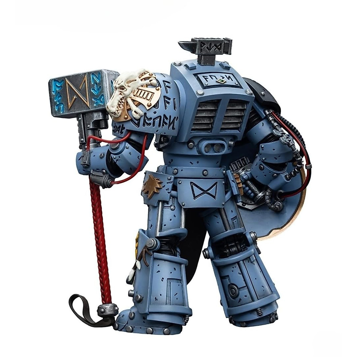 HiPlay JoyToy Warhammer 40K Collectible Figure: Space Wolves Arjac Rockfist 1:18 Scale Action Figures JT6878 (Rockfist)