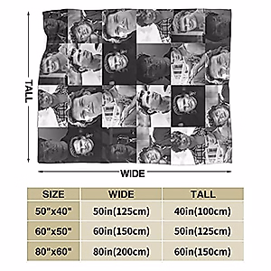 Throw Blanket Patrick Swayze Soft Flannel Blankets Soft All-Season Room Decoration Carpets Living Room Sofas for All Seasons … (50"x40")