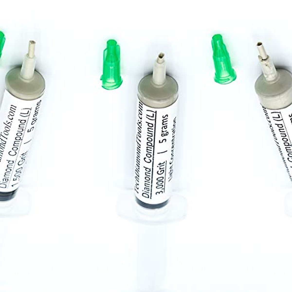 TechDiamondTools Kit of 3 Diamond Glass Polishing Compound Polishing Paste 1500 3000 8000 Grit 10 Grams Each for Glass Windshield Scratch Remover with 10% of Diamond Powder USA Made