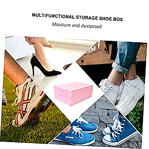 INOOMP 6 Pcs Shoe Storage Box Shoe Box Loafers Drawer Storage Cabinet Socks Container Sneakers Storage Case Toys Container Underwear Organizer Department Store Men and Women Clothing