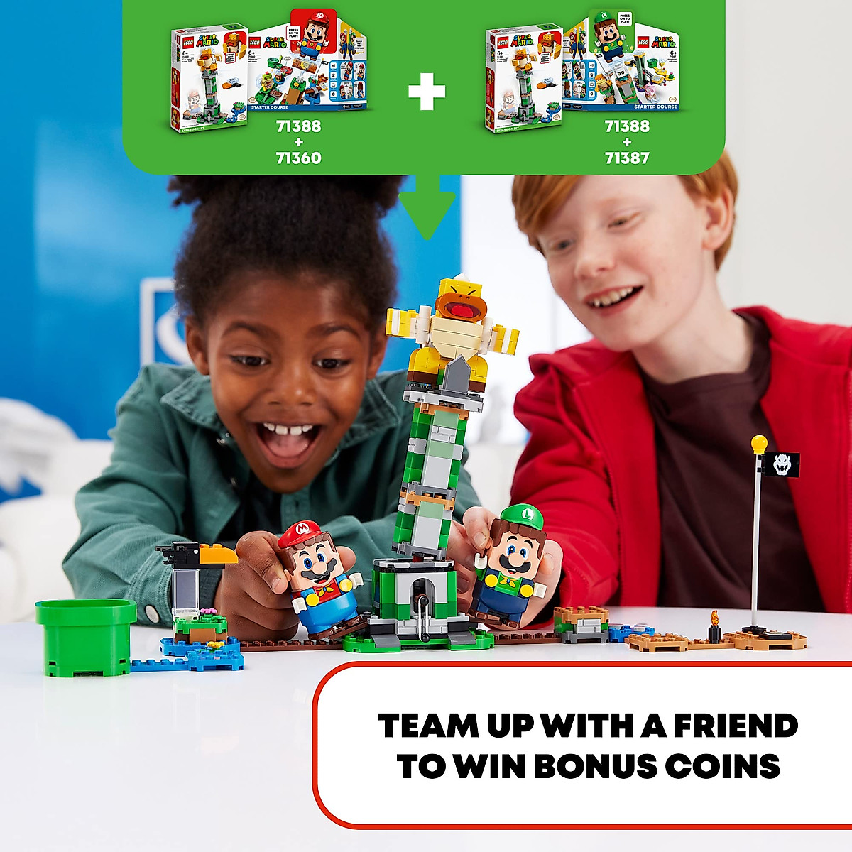 LEGO Super Mario Boss Sumo Bro Topple Tower Expansion Set 71388 Building Kit; Collectible Toy for Kids; New 2021 (231 Pieces), Multicolor