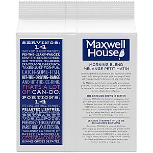 Tassimo Maxwell House Morning Blend Coffee 14 T-Discs 123G Imported from Canada
