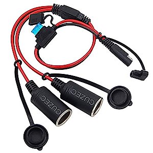 CUZEC 2-Way Splitter, SAE Connector,1 to 2 SAE Connector Power Charger Adapter