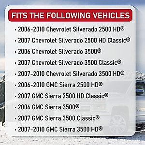Replacement Air Filter - Compatible with Chevrolet and GMC Vehicles - Silverado 2500 HD Classic, 3500 HD, Sierra 2500HD, 3500 Classic - Replaces A3087C, 25839611, P610875, A2947C - Vehicle Air Filter