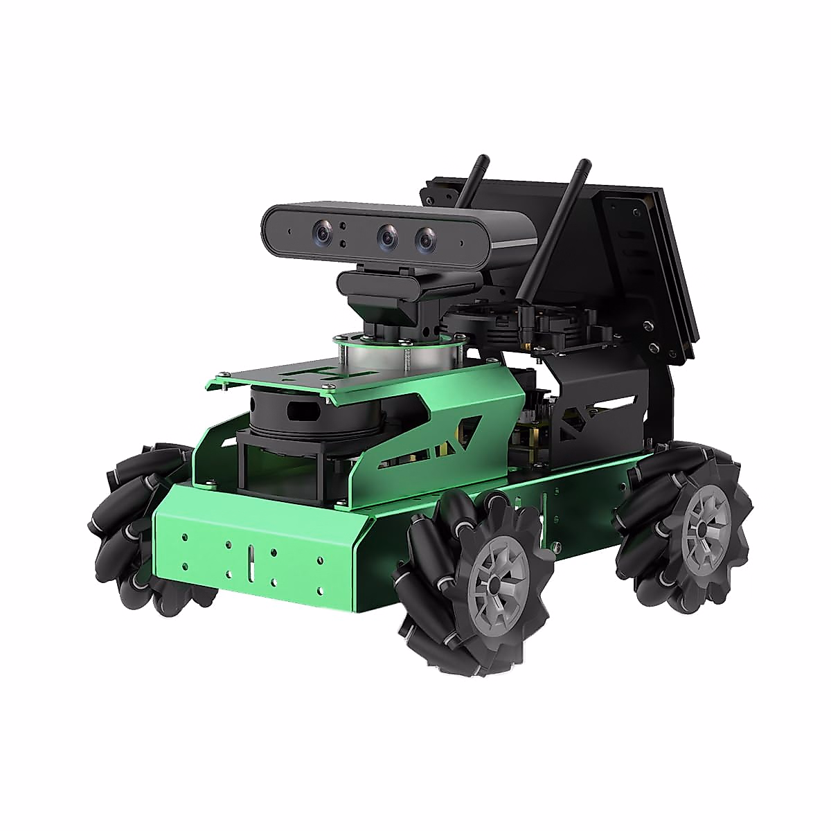 HIWONDER Jetson Nano Robot Voice Recognition Modeling SLAM Mapping/Navigation with 7In Touchscreen Robotic Car AI Vision Robotic Kit (Advanced Kit with SLAMTEC A1 Lidar)