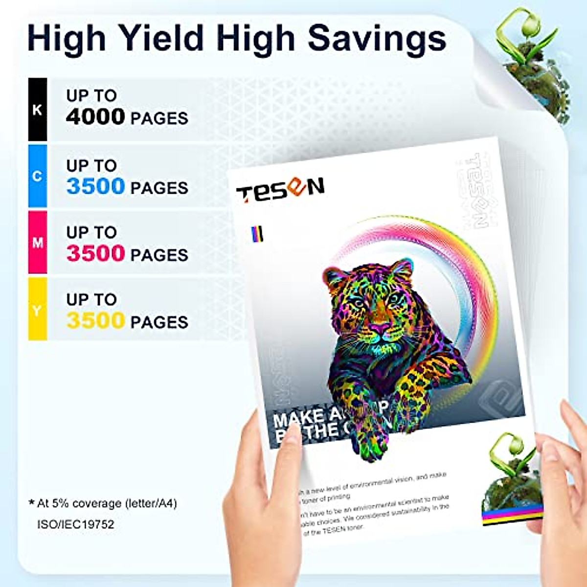 TESEN Compatible Toner Cartridge Replacement for Brother TN336 TN315 TN310 TN331 Set for Brother HL-L8350CDW HL-4150CDN HL-L8350CDWT MFC-L8850CDW MFC-9970CDW Printer (Black 1 Pack)