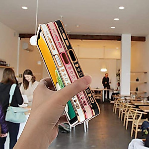 Bonoma Compatible with Samsung Galaxy A13 5G Case Love Letter Graphic Plating Luxury Elegant Case Camera Protector Soft TPU Four Corner Cushion Back Cover Galaxy A13 5G Case -Black