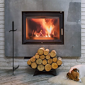 40-Inch Fire Pit Campfire Poker Stick for Fireplace, Camping, Wood Stove, Outdoor and Indoor Use, Black Solid Steel