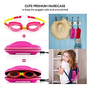 Careula Kids Swim Goggles, Swimming Goggles for Boys Girls Kid Toddlers Age 2-12