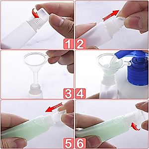 AerRoll 50Pcs 15 ML Gold Cap Empty Lip Gloss Tubes, Clear Lipgloss Squeeze Tubes With free Labels Stickers+20ml Syringe+Funnel+Gift Bags, for DIY Lip Gloss Balm Cosmetic (Gold top x 50pcs)