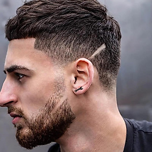 Halawly Stainless Steel Feather Chain Earrings for Men Women Sliver Gold Black Punk Long Dangle Earrings Set Lightweight Fashion Party Birthday Jewelry