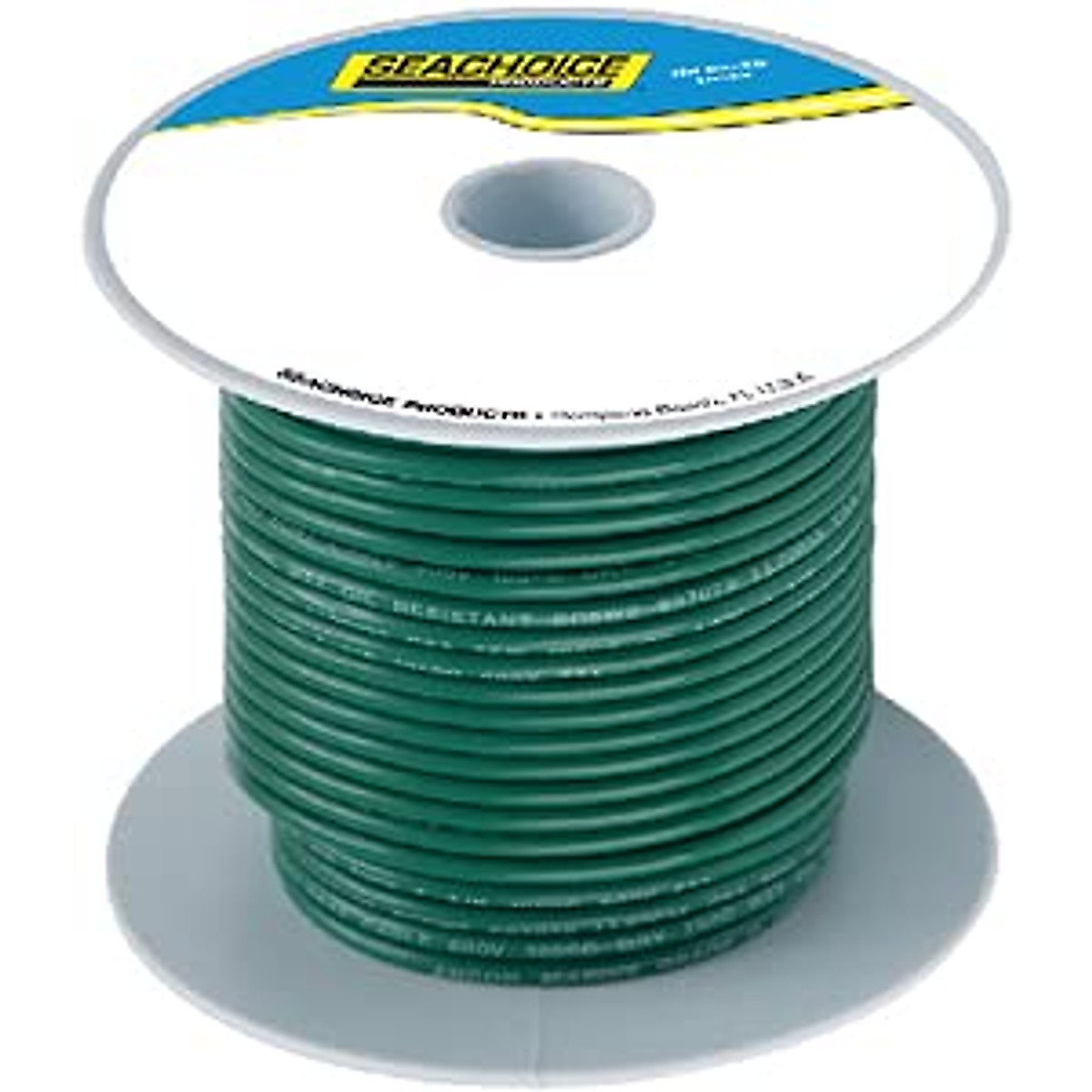 SEACHOICE Tinned Copper Marine Wire (Color: Green, Size: 100', Option: 14 awg)