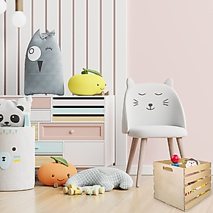 LEISURE ARTS Good Wood Wooden Crate, Wood Crate Unfinished, Wood crates for Display, Wood crates for Storage, Wooden crates Unfinished, Solid End, 16" x 13.5" x 13.5"