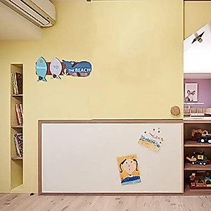 2-Pack Nautical Theme Hook Wall Mounted Wooden Coat Rack Key Hooks, Wooden Fish Welcome Key Holder for Wall with 3 Hooks Organizer, Welcome Door Wall Hook with Beach Nautical Decoration