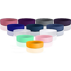 VIKIZUES Water Bottle Boot, Compatible with YETI, Owala Water Bottles, Accessory Silicone Water Bottle Protector, Anti-Slip Silicone for YETI/Owala Boot, Protective Bottom Sleeve Cover, Offshore Blue