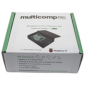 Raspberry Pi 4B Starter KIT, 4GB, BLK