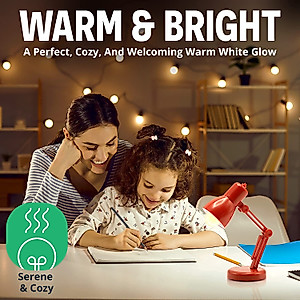 Sterl Lighting G16.5 E12 Candelabra Bulbs - 25W, 120V, for Scentsy Warmers, Incandescent, 2700K Warm White, Clear, 170Lm - 4 Pack
