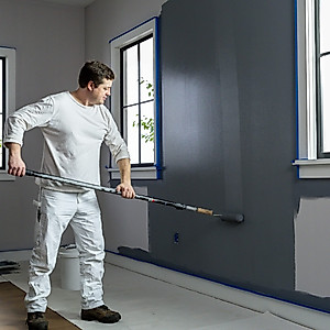 FROGTAPE 242750 Pro Painter's Tape with PAINTBLOCK, 1. 41-Inch x 60-Yards, Blue, 6 Rolls