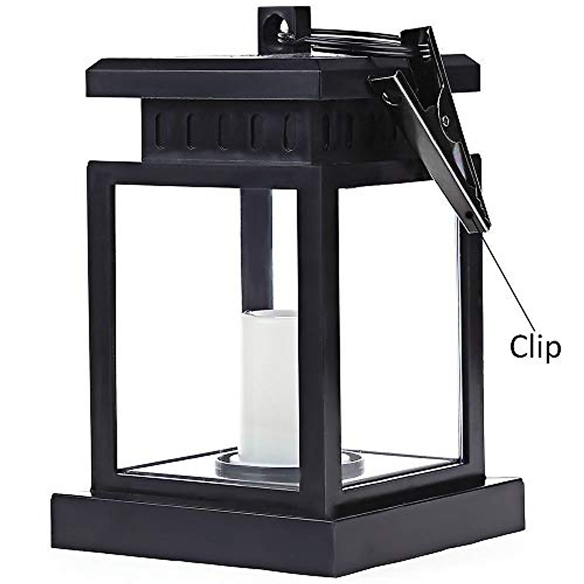 2PCS Solar LED Outdoor Flashing Candle Lantern Outdoor Light Home Garden Decoration Light Warm Flame Flashing Tea Light