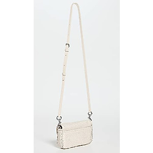 Marc Jacobs Women's The Mini Soft Shoulder Bag, Cream/Silver, One Size