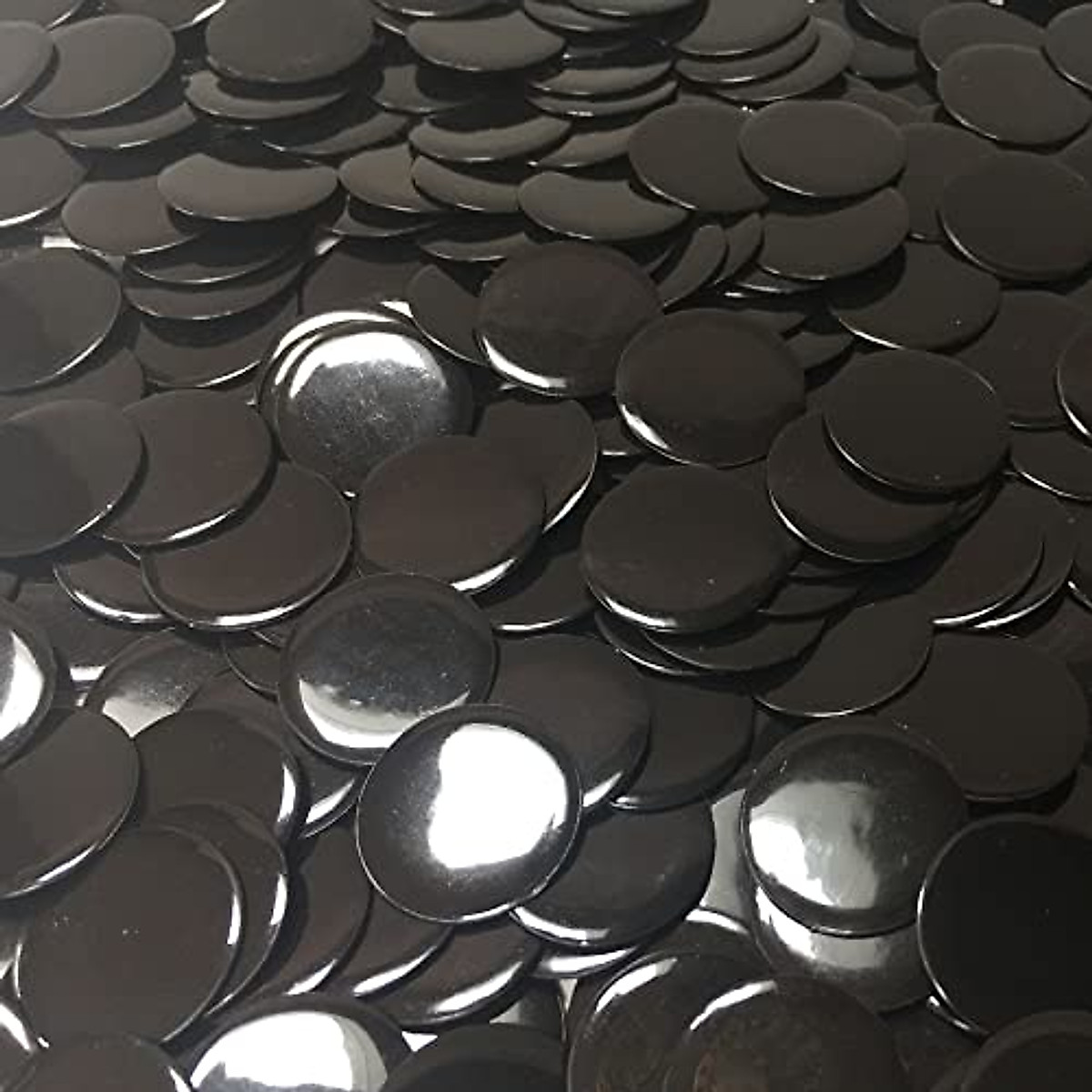 MR CHIPS Plastic Bingo Chips for Games 10,000 Count Box - Solid and Transparent Colors Counting Black 3/4 Inch