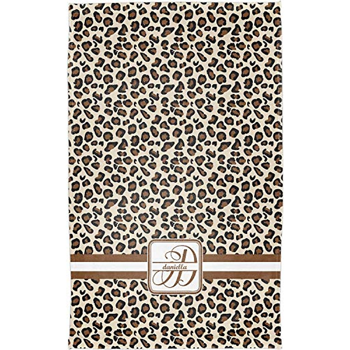 YouCustomizeIt Leopard Print Finger Tip Towel - Full Print (Personalized)