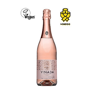 VINADA - Sparkling Rosé - Zero Alcohol Wine - 750 ml (3 Glass Bottles)