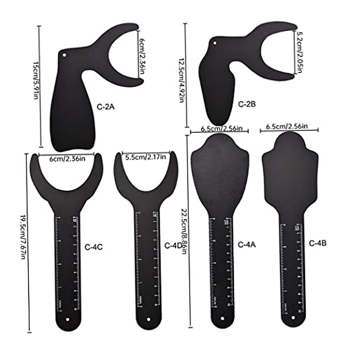 Oral Photo Background Plate, Dental Photo Background Plate Autoclaved Orthodontic Teeth Comparison Intraoral Photo Beijing for Taking Oral Photo Black (6 Pcs) Dental Photo Comparison Board Intraoral