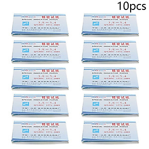 Heyiarbeit PH Test Strips 3.8-5.4 Indicator Paper Lab Litmus Tester, 10 Packs of 800 Strips for Water Food Pool Aquarium Testing Alkaline Acid