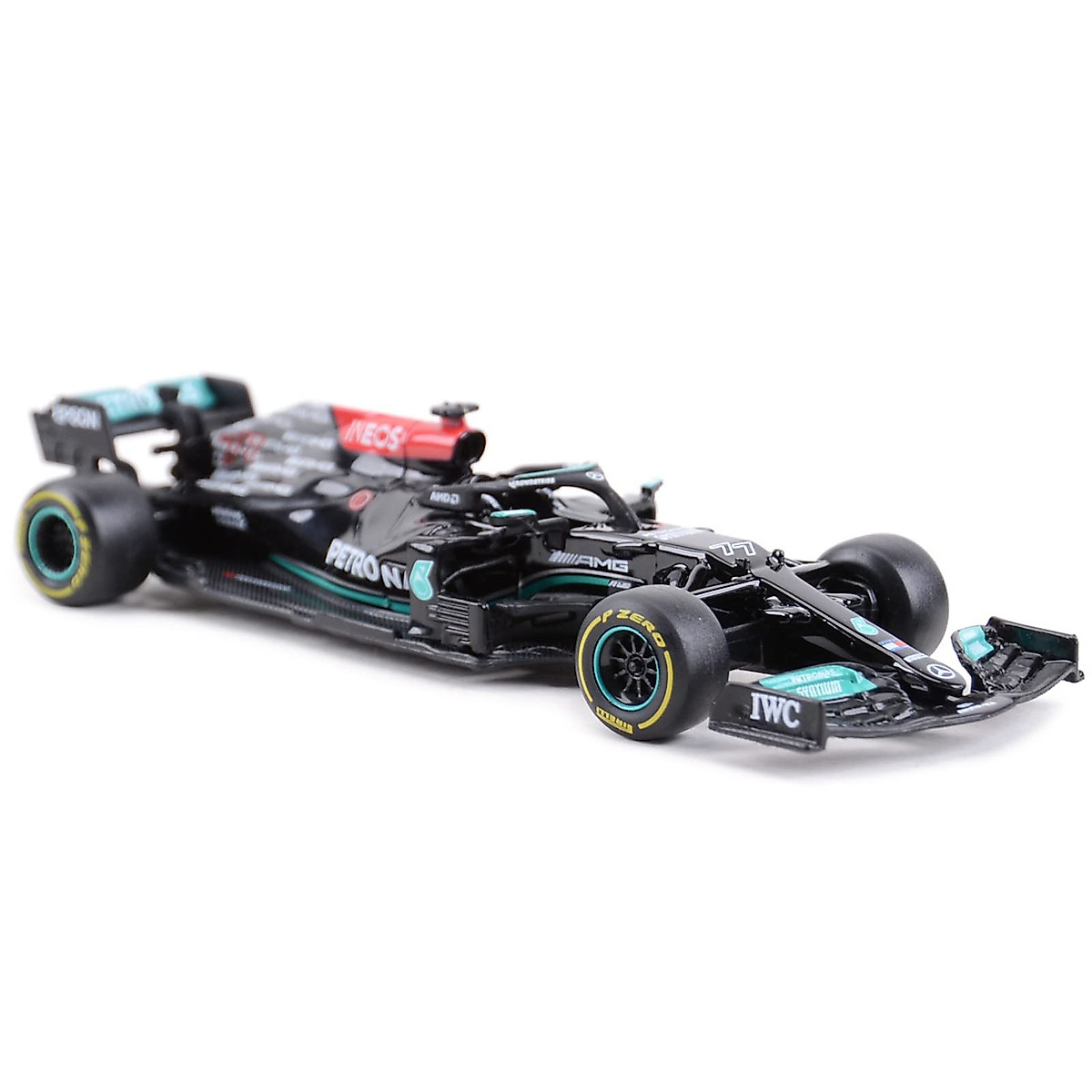 HTLNUZD 1:43 Bburago 2021 F1W12#44 Racing Car 1/43 Static Simulation Diecast Alloy F1 Formula Car Alloy Luxury Collectible Model
