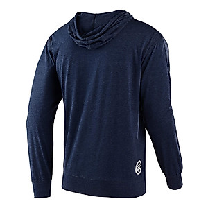 Troy Lee Designs Official Mens Yamaha Checkers | Fleece | Pullover | Hoodie (Navy Heather, XXL)