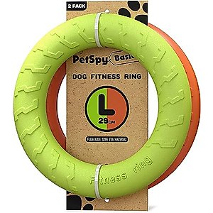 PetSpy Dog Training Ring for Outdoor Fitness Floatable Pulling Toy and Flying Disc Interactive Play Tool for Small Medium Large Dogs