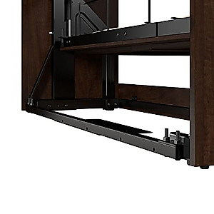 Bestar Pur Queen Murphy Bed and 2 Storage Units, 115-inch Space-Saving Wall Bed with Storage