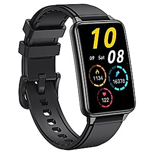 SKG V3 Activity Fitness Tracker for Men Women with 24/7 Heat Rate, Blood Oxygen, Sleep Monitoring, Pedometer Fitness Watch with Step/Calories/Distance, Message Notification, Music Control & Shutter