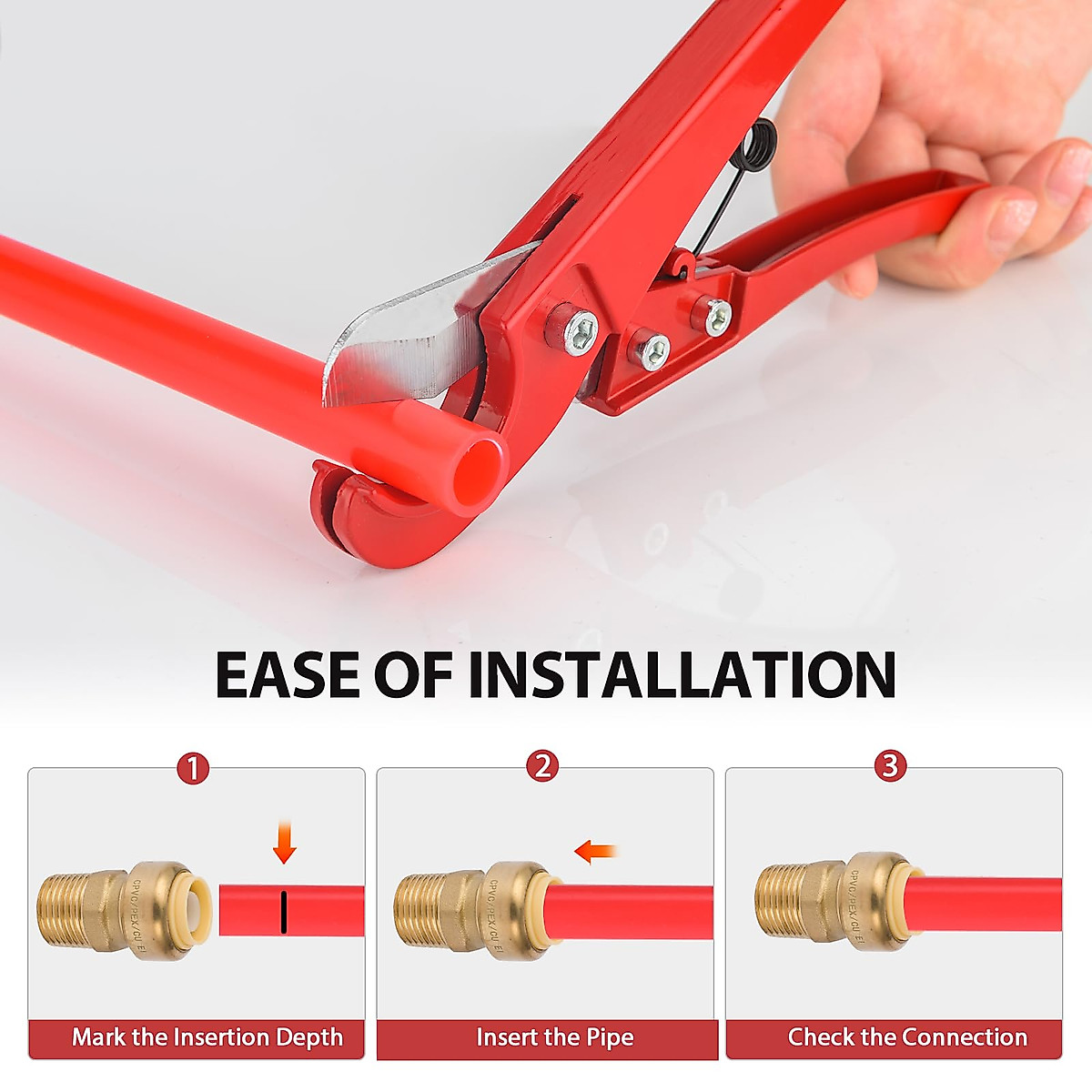 (Pack of 2) EFIELD 3/4 Inch x 3/4 Male Adapter Push to Connect Pex Copper, CPVC, 3/4 Inch, with a Disconnect Tool