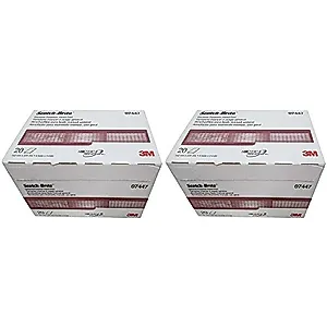 3M 07447 Scotch-Brite Maroon General Purpose Hand Pad 40 Pack (2 Boxes)