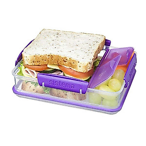 System Lunch to Go, Polypropylene, 3 Compartments, 0.97 LT, Assorted
