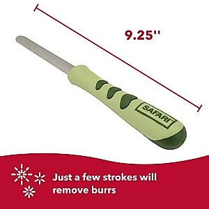 Coastal Pet Safari Dog Diamond Nail File - Diamond Finish for Smooth Nails - Removes Burs from Outdoor & Indoor Dogs - One Size