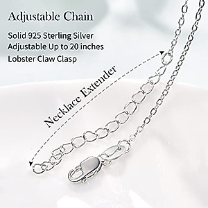 PRAYMOS Sterling Silver Faith Cross Necklace for Women Dainty Necklace Mothers Day Gifts Christian Religious Confirmation Jewelry Gifts for Women