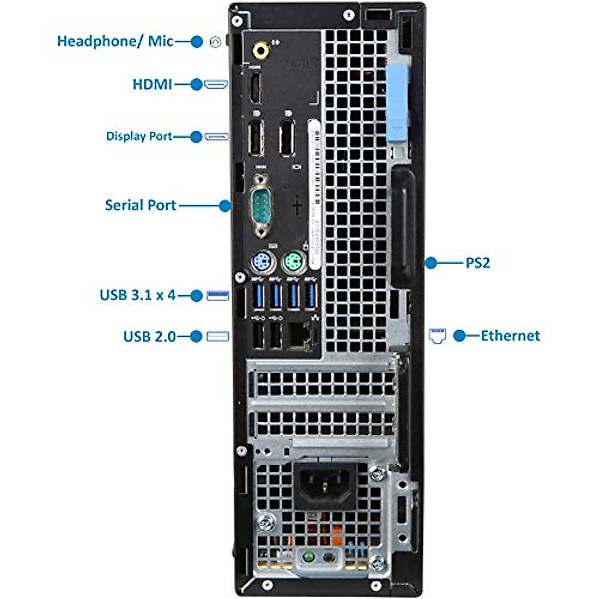 Dell Optiplex 7040 SFF Desktop PC, Intel Quad-Core i7-6700 4.0 GHz, 32GB RAM, 256GB NVMe SSD, HD Graphics 530 4K, DisplayPort, HDMI, AC Wi-Fi, Bluetooth - Windows 10 Pro (Renewed)