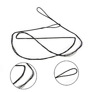Guoshang Archery Bow String Replacement Recurve Bowstring Nylon Double Loop Bowstring for Traditional Recurve Bow or Longbow