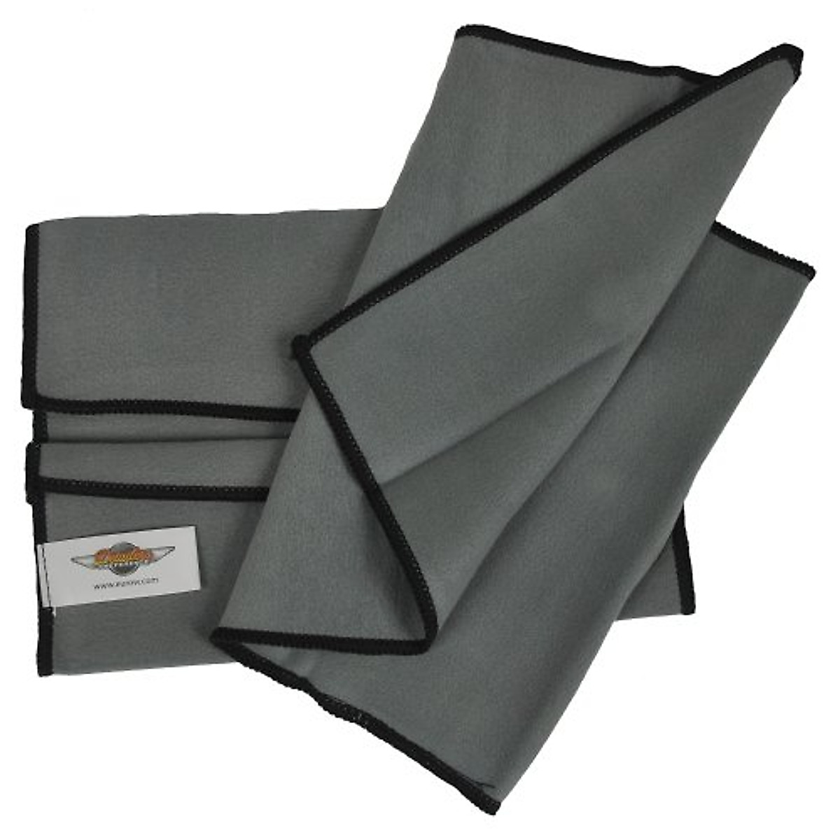 Eurow Microfiber Screen Cleaning Cloths for Electronics and Glasses, Gray, 2 Pack