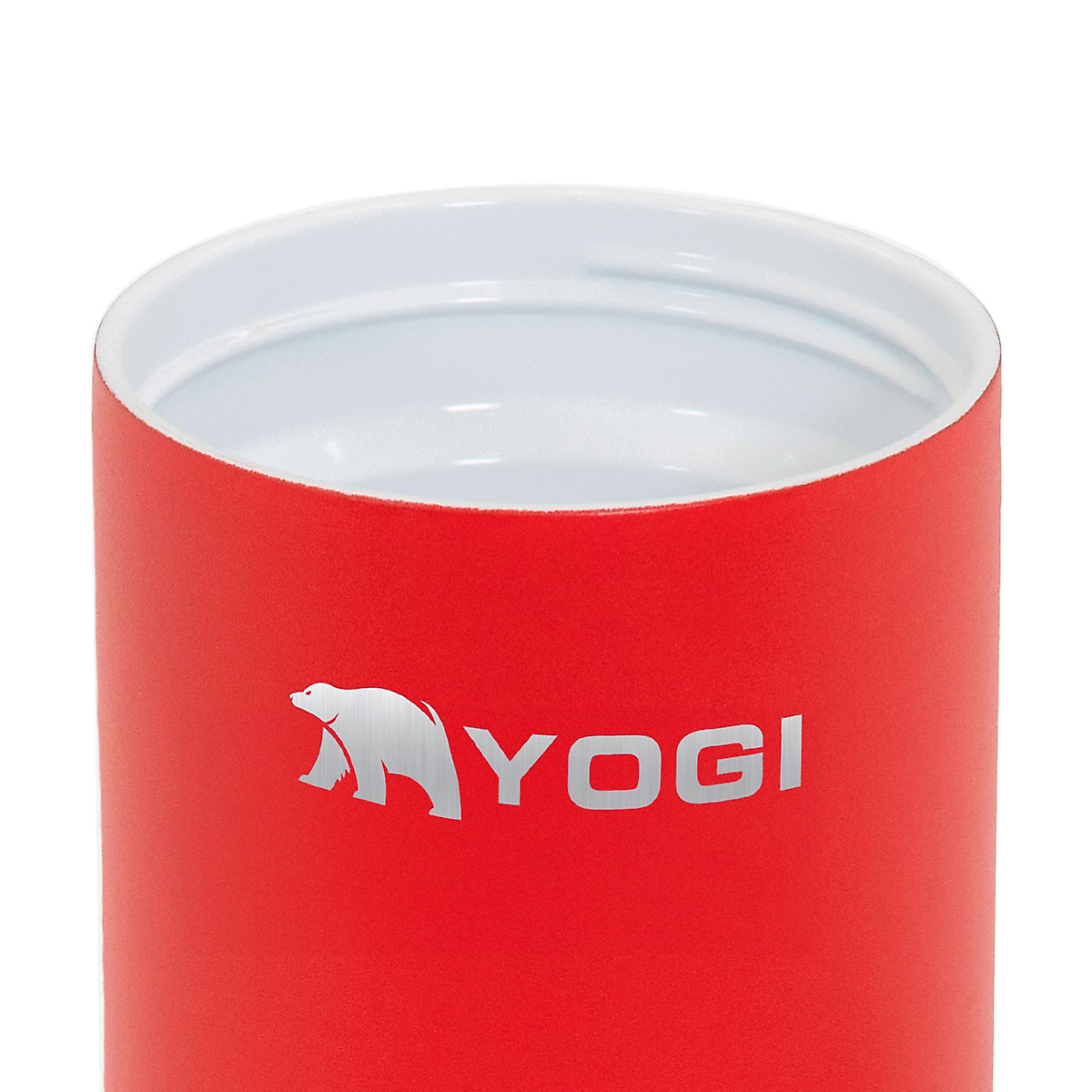 YOGI Voyager One Ceramic Lined All-In-One Tumbler Can Bottle Cooler - 12oz Code Red