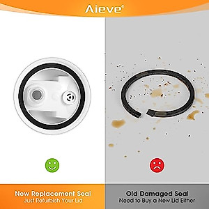 AIEVE 4 Pack Replacement Gasket Compatible with Owala FreeSip Water Bottle, Silicone Lid Seal Replacement Part Compatible with Owala 24oz 32oz 40oz Stainless Steel Cup